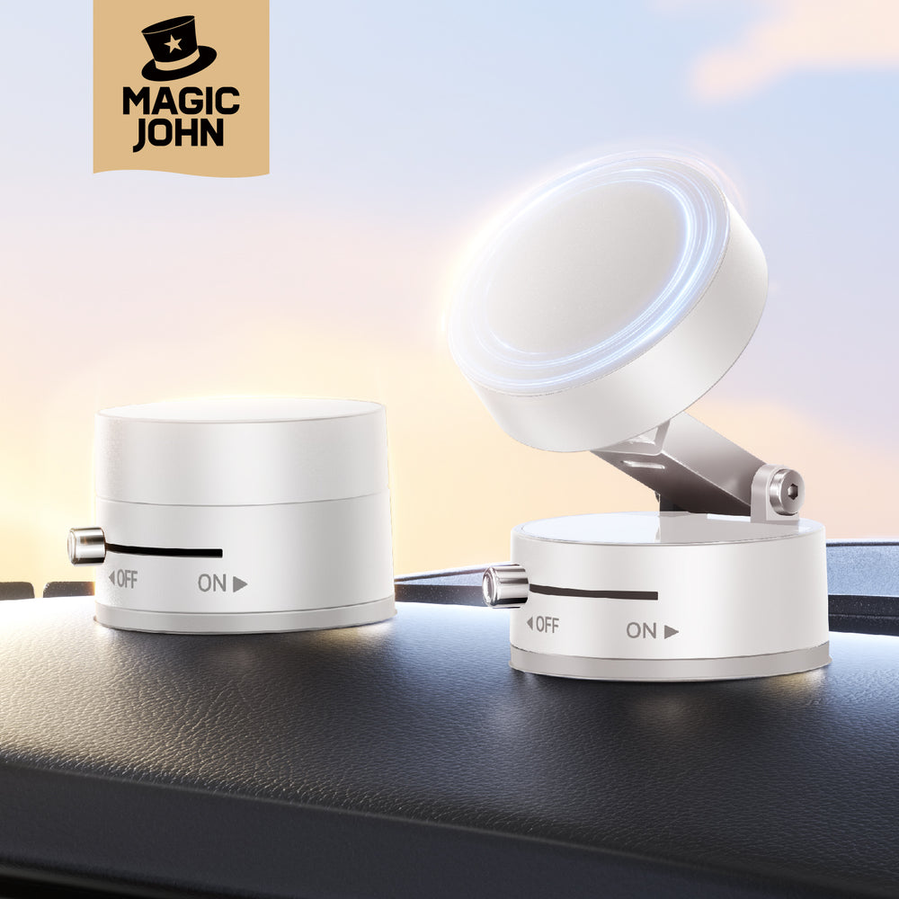 MAGIC JOHN Upgraded Magnetic Phone Holder with 360° Rotation, Strong M