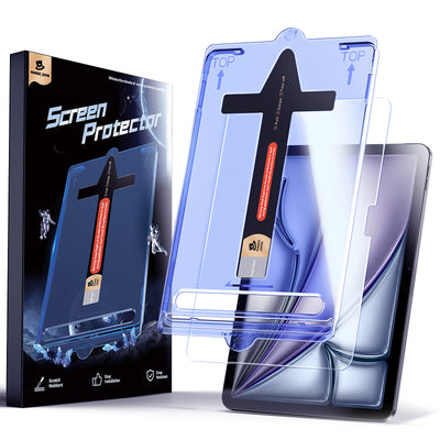 MAGIC JOHN Screen Protector for iPad Tempered Glass Film Case Friendly